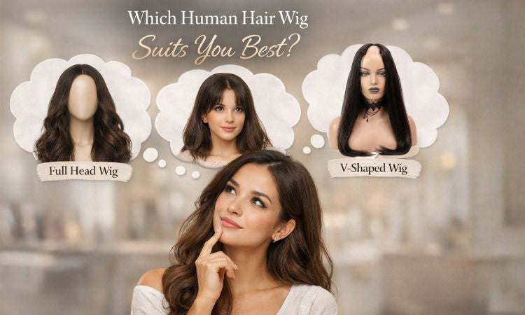 Full Head vs Half Head vs V-Shaped Wigs - Gemeria Hair