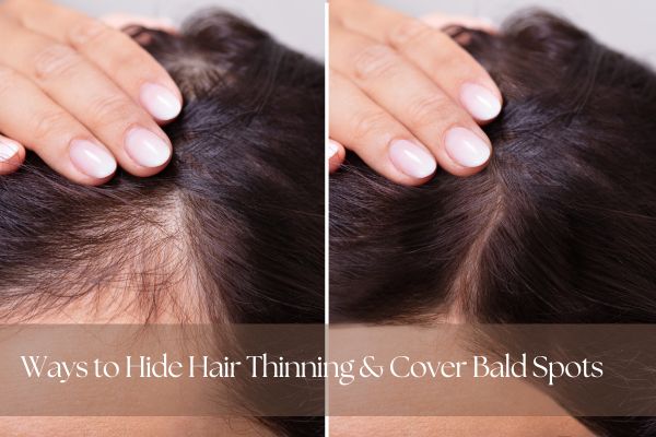 7 Ways to Hide Hair Thinning & Cover Bald Spots for Women - Gemeria Hair