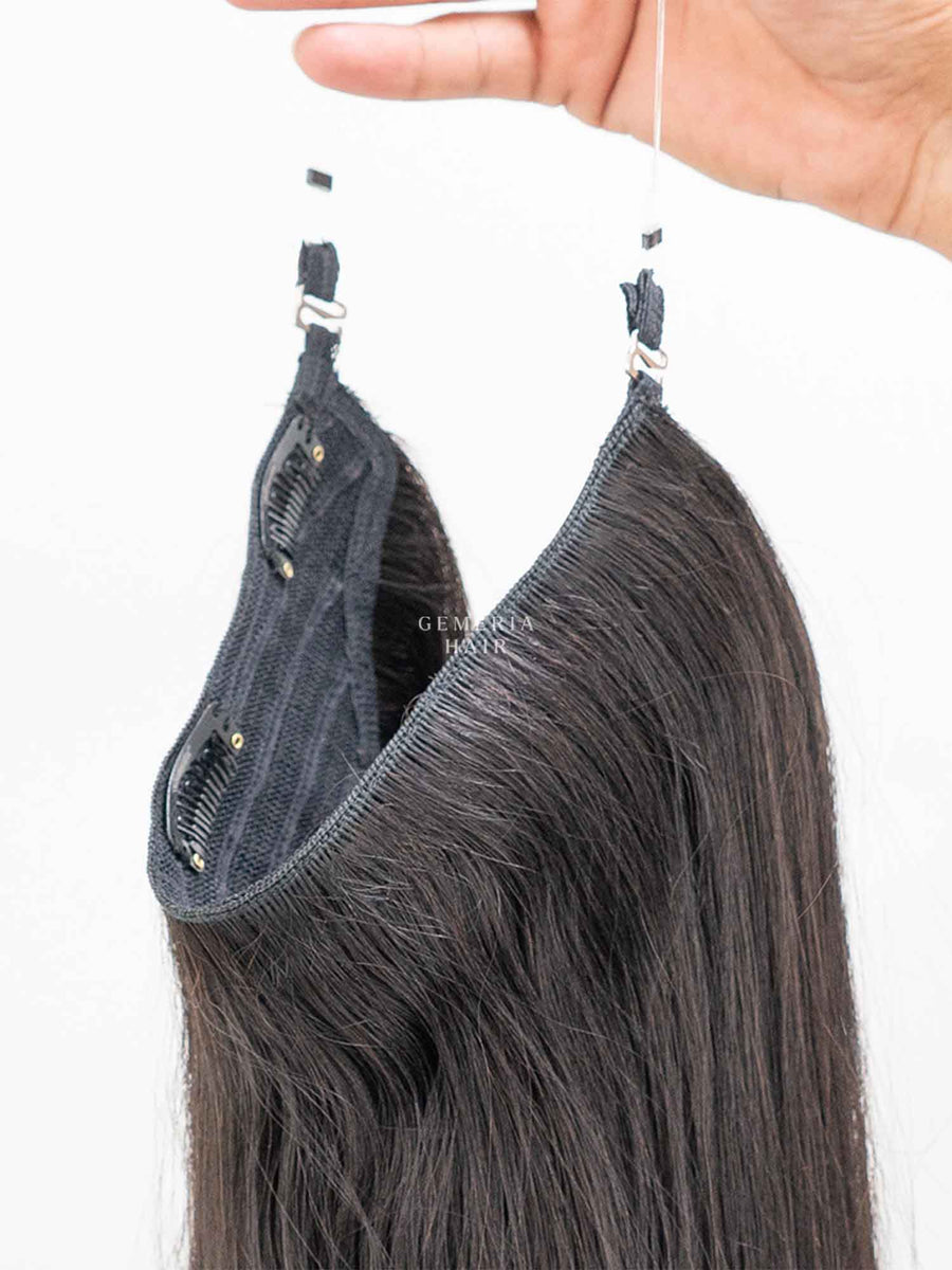 Halo Extensions | Get Best Human Hair Halo Clip In Extensions In India ...