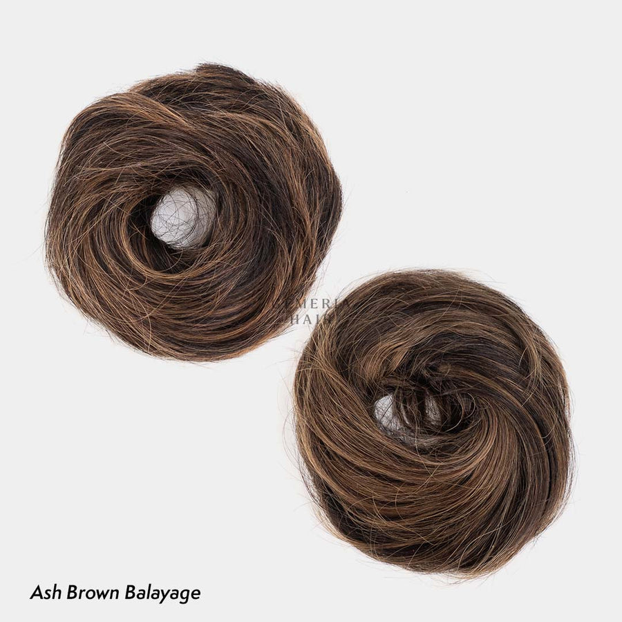 Faux Scrunchie Bun | Real Human Hair Bun | Bun Hair Extensions ...