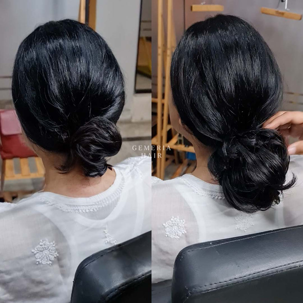 Faux Scrunchie Bun | Real Human Hair Bun | Bun Hair Extensions ...