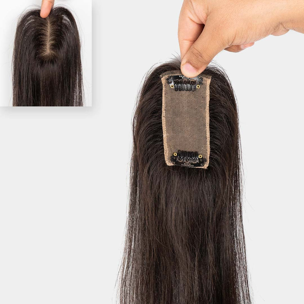 Buy Best Silk Hair Toppers | Human Hair Silk Based Topper - Gemeria Hair