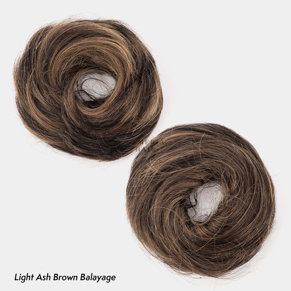 Faux Scrunchie Bun | Real Human Hair Bun | Bun Hair Extensions ...