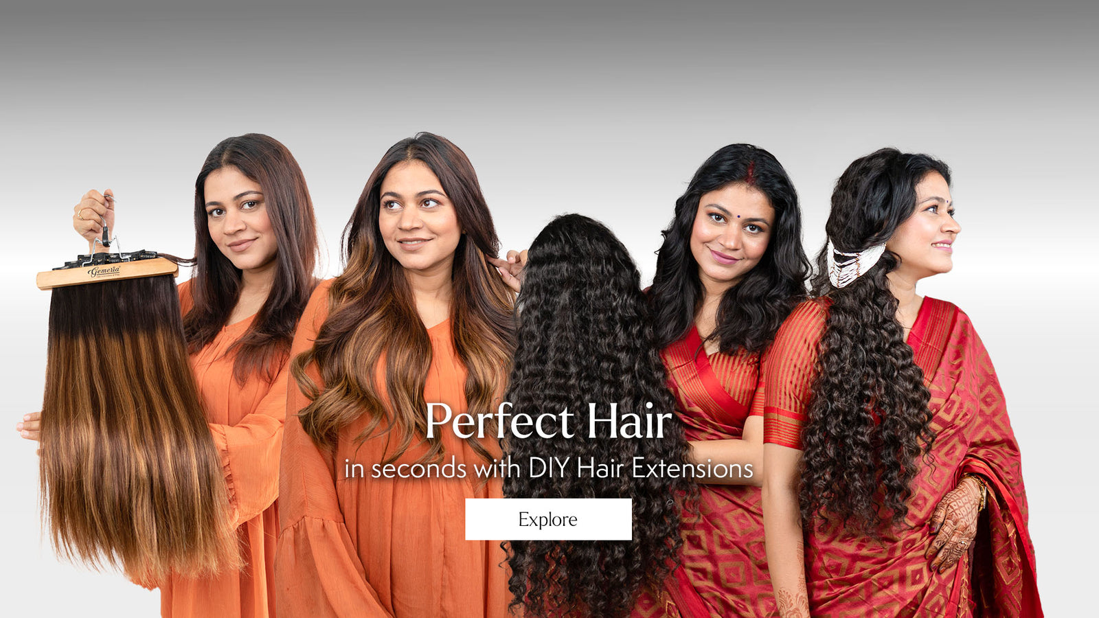 Best Human Hair Extensions, Toppers & Hair Wigs in India-Gemeria Hair