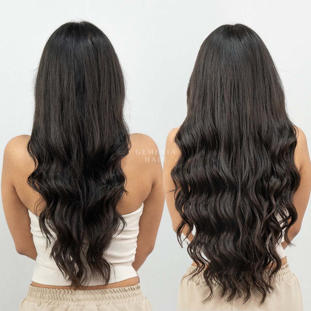 Seamless 7 Set Clip In Hair Extensions | Seamless Extensions | Gemeria Hair
