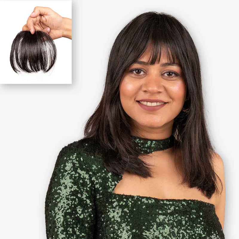 Front Hair Extensions | Clip-In Bangs Hair