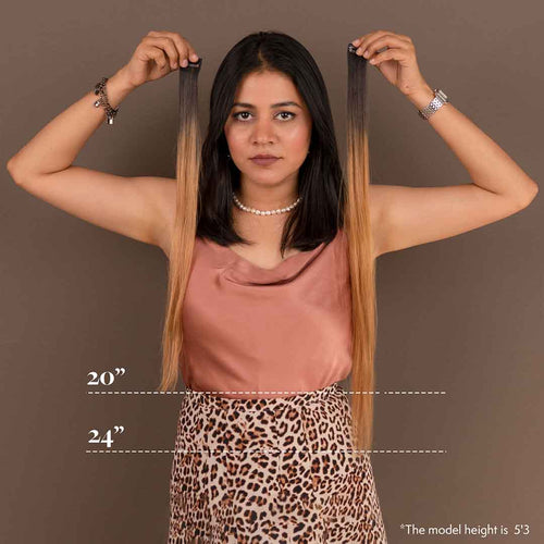 Melon Red Single Clip-on Coloured Highlights | Buy Online Hair ...